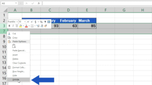 How to Unhide Rows in Excel