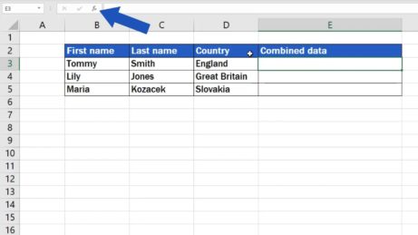 How to Combine Cells in Excel