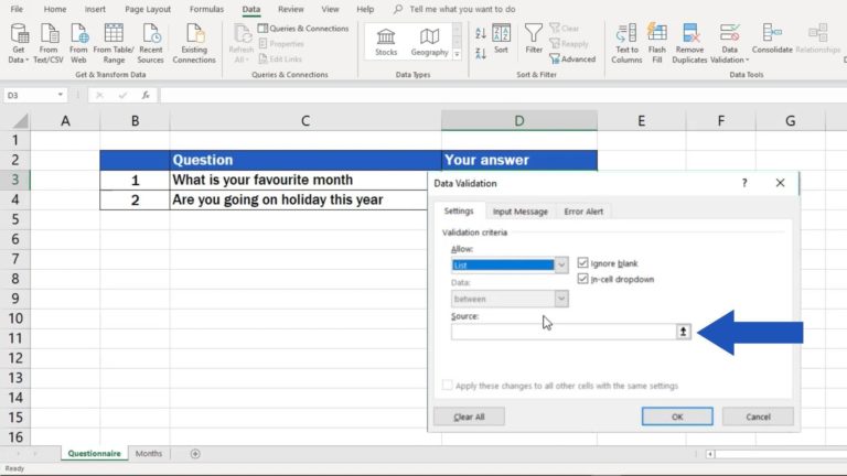How to Create Drop-Down List in Excel