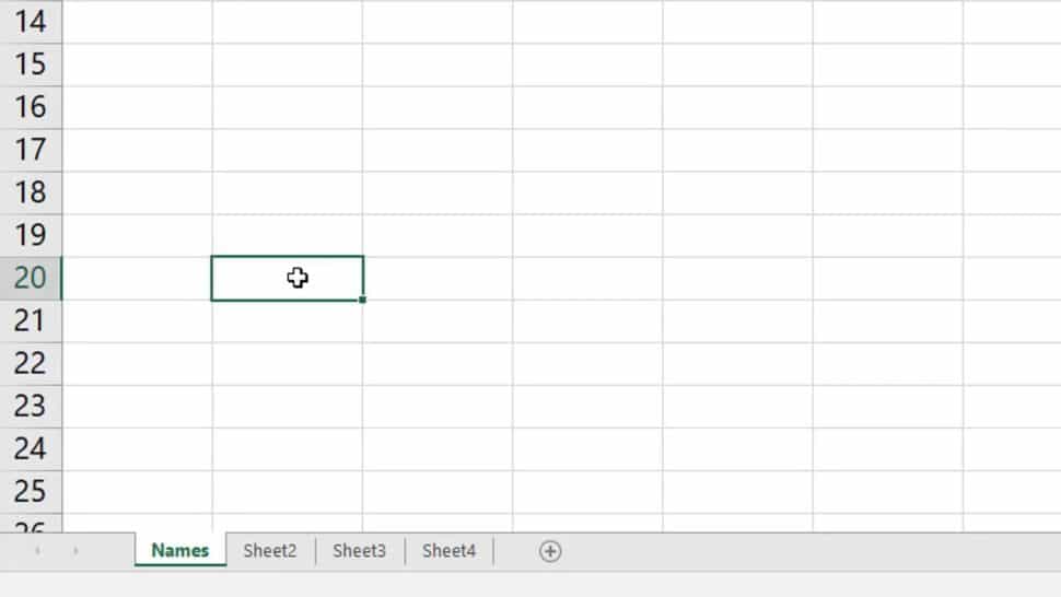 How to Rename Sheet in Excel