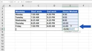 How to Sum Time in Excel