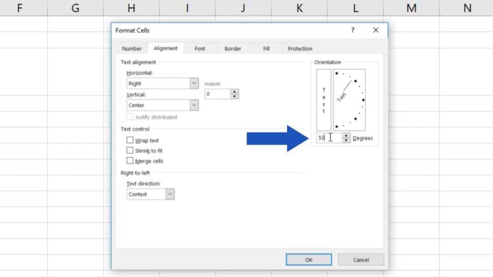 How to Change Text Direction in Excel
