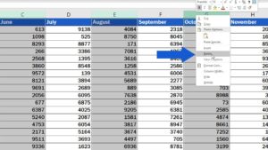 How to Delete Columns in Excel