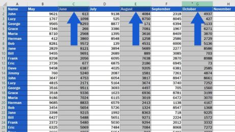 How to Delete Columns in Excel