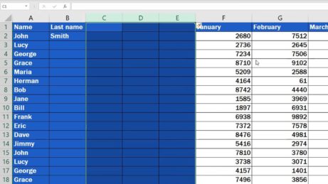 How to Insert Column in Excel