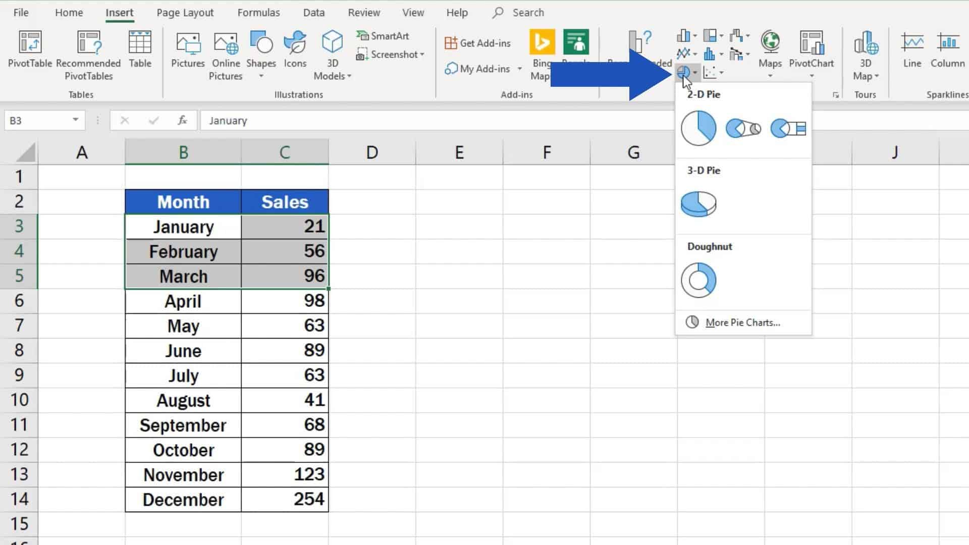 How to Make a Pie Chart in Excel