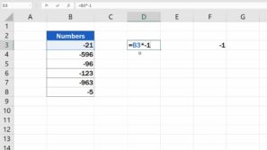 How To Change Negative Numbers To Positive In Excel