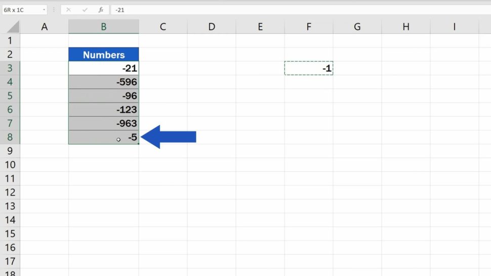 How to Change Negative Numbers to Positive in Excel