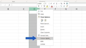 How to Change the Width of a Column in Excel