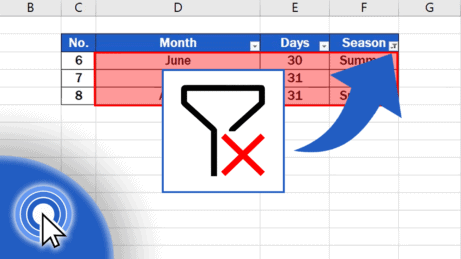 How to Clear or Remove Filter in Excel