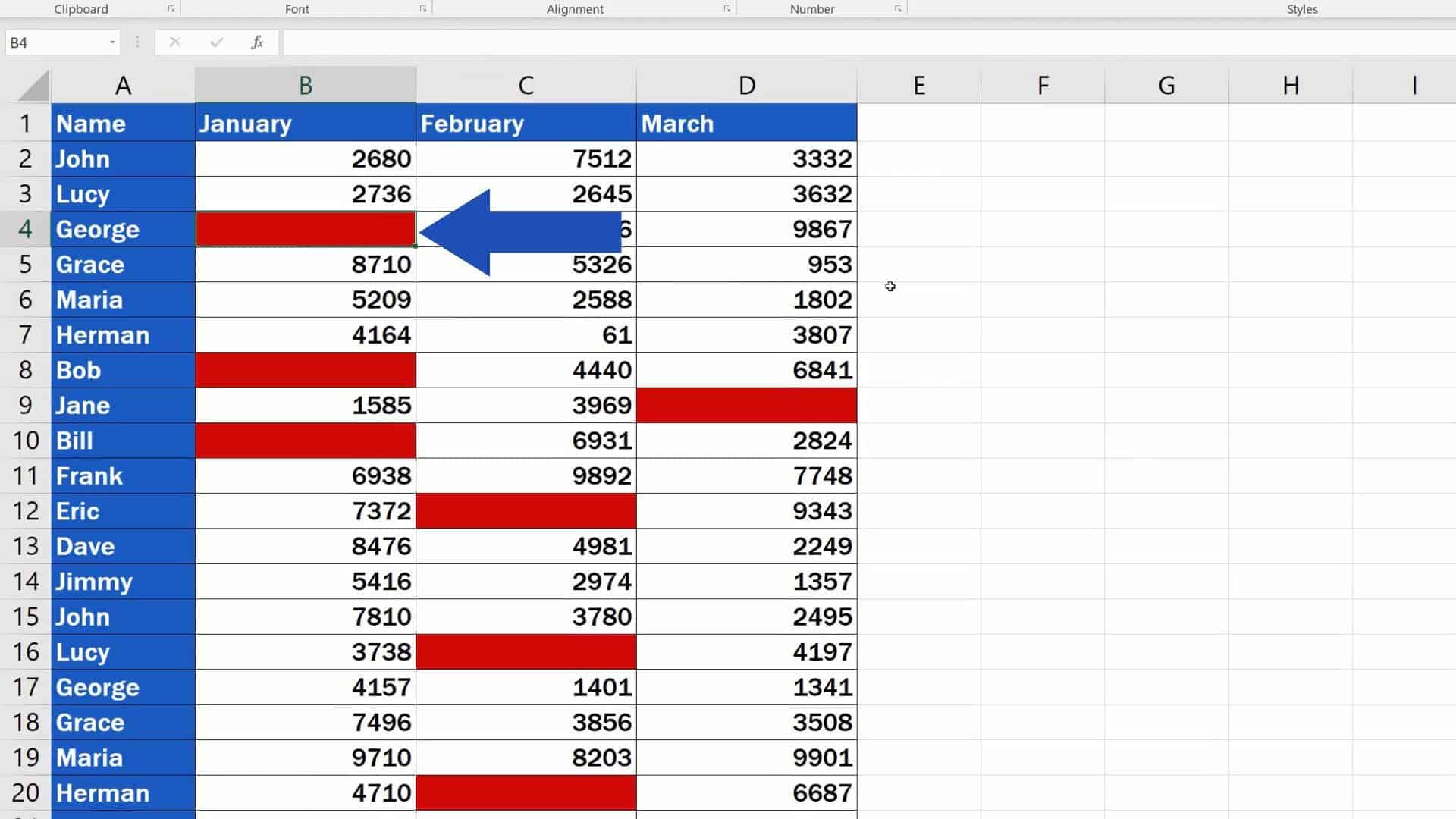 How to Highlight Blank Cells in Excel (Conditional Formatting)