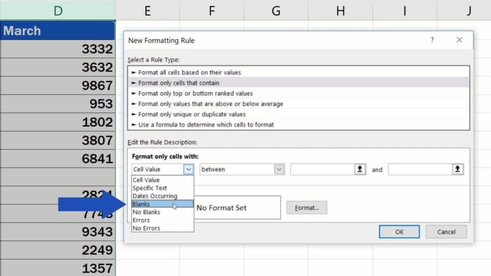 How To Highlight Blank Cells In Excel Conditional Formatting