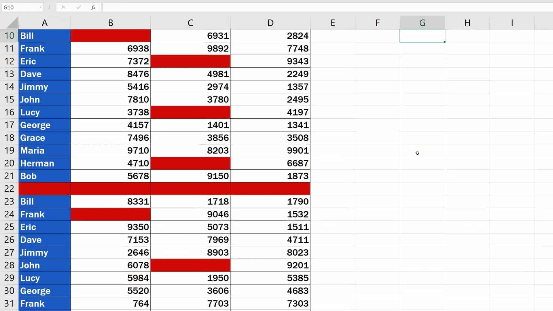 How To Highlight Blank Cells In Excel Conditional Formatting 