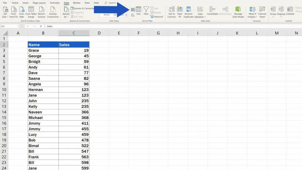 How to Sort Alphabetically in Excel
