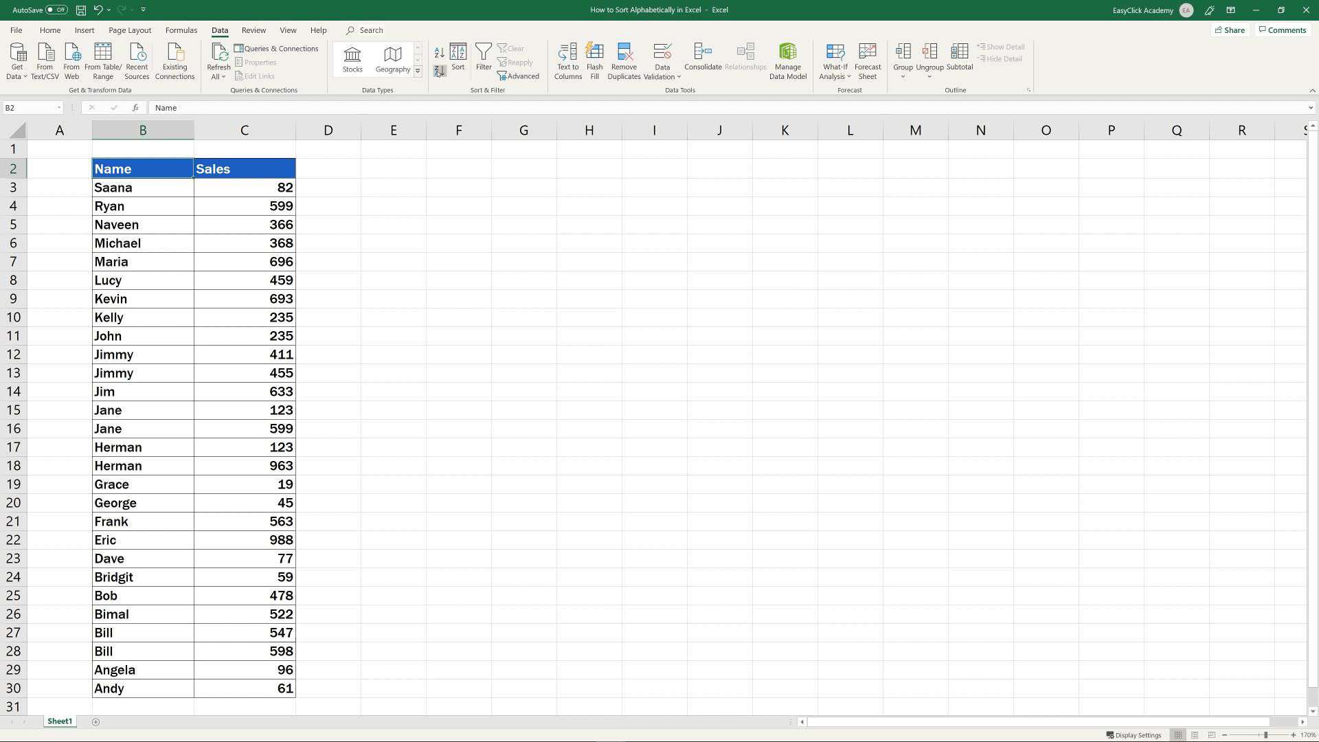 How To Sort Alphabetically In Excel How To Sort Alphabetically In Excel