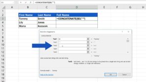 How to Combine First and Last Name in Excel