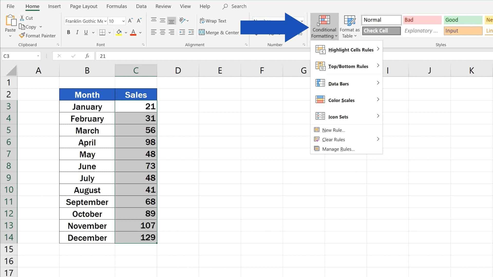 How to Use Color Scales in Excel (Conditional Formatting) How to Use Color Scales in Excel (Conditional Formatting)