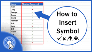 How to Insert a Symbol in Excel