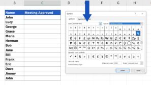 How to Insert a Symbol in Excel