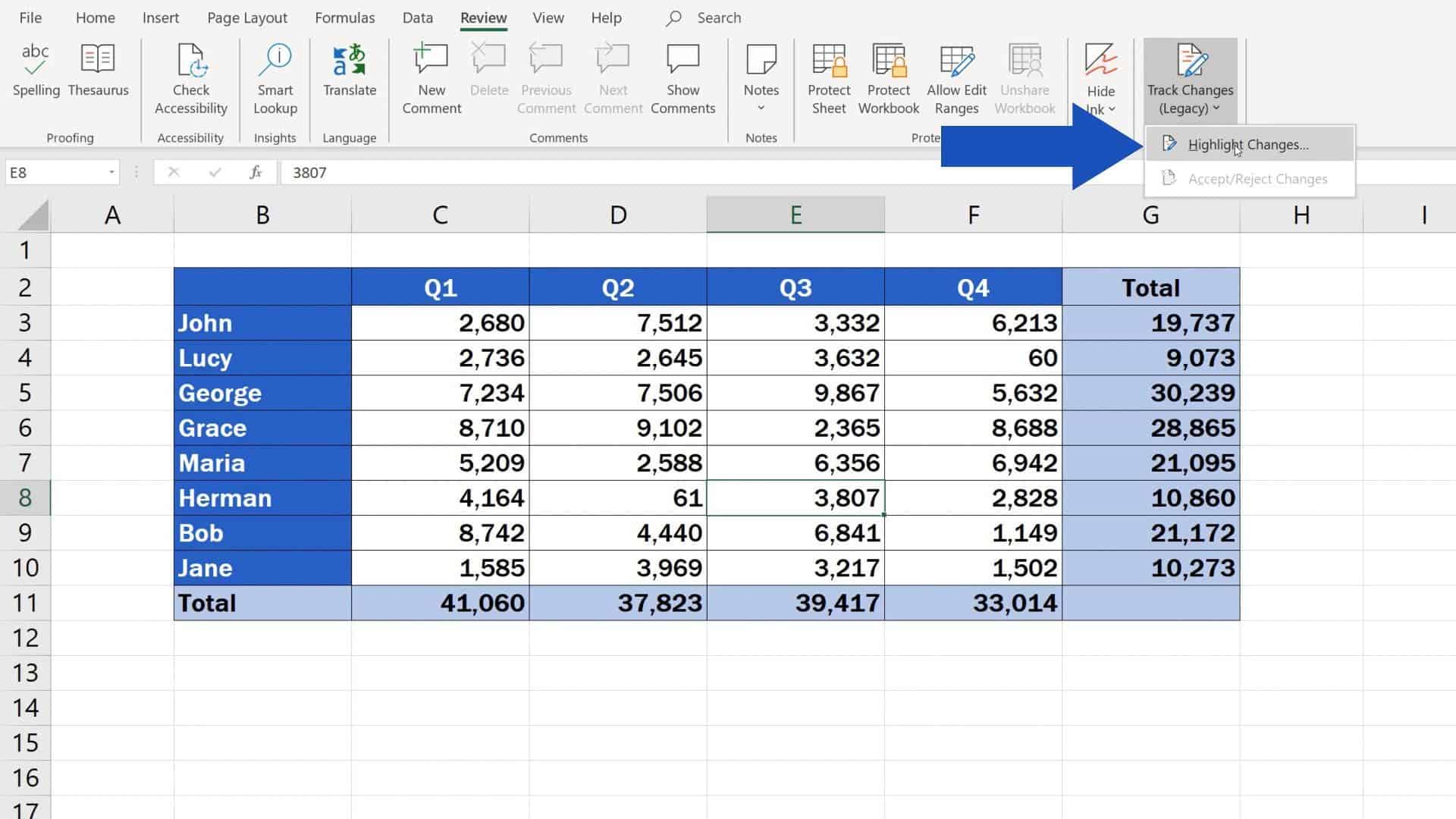 How to Track Changes in Excel