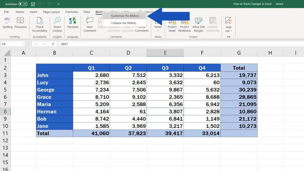 How To Track Changes In Excel