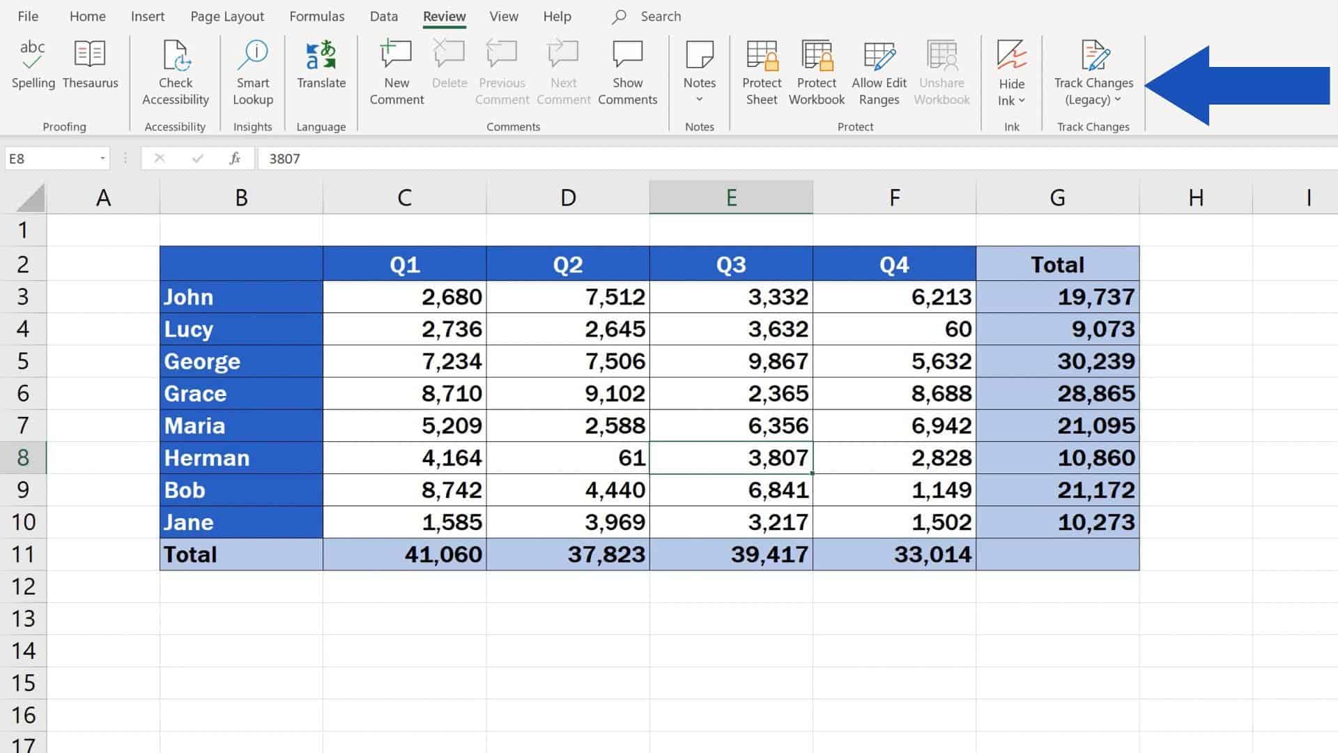 How to Track Changes in Excel