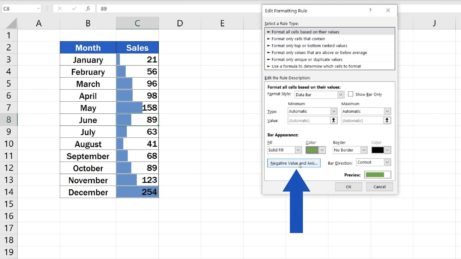 Try out Data Bars in Excel for clear graphical data representation