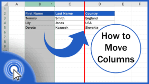 How to Move Columns in Excel