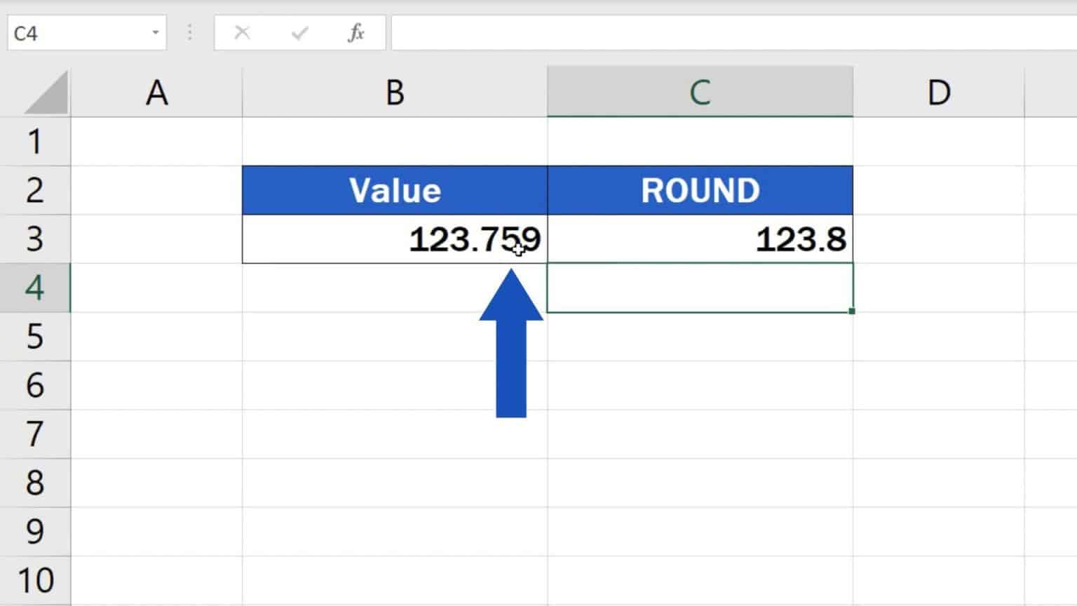 How to ROUND Numbers in Excel