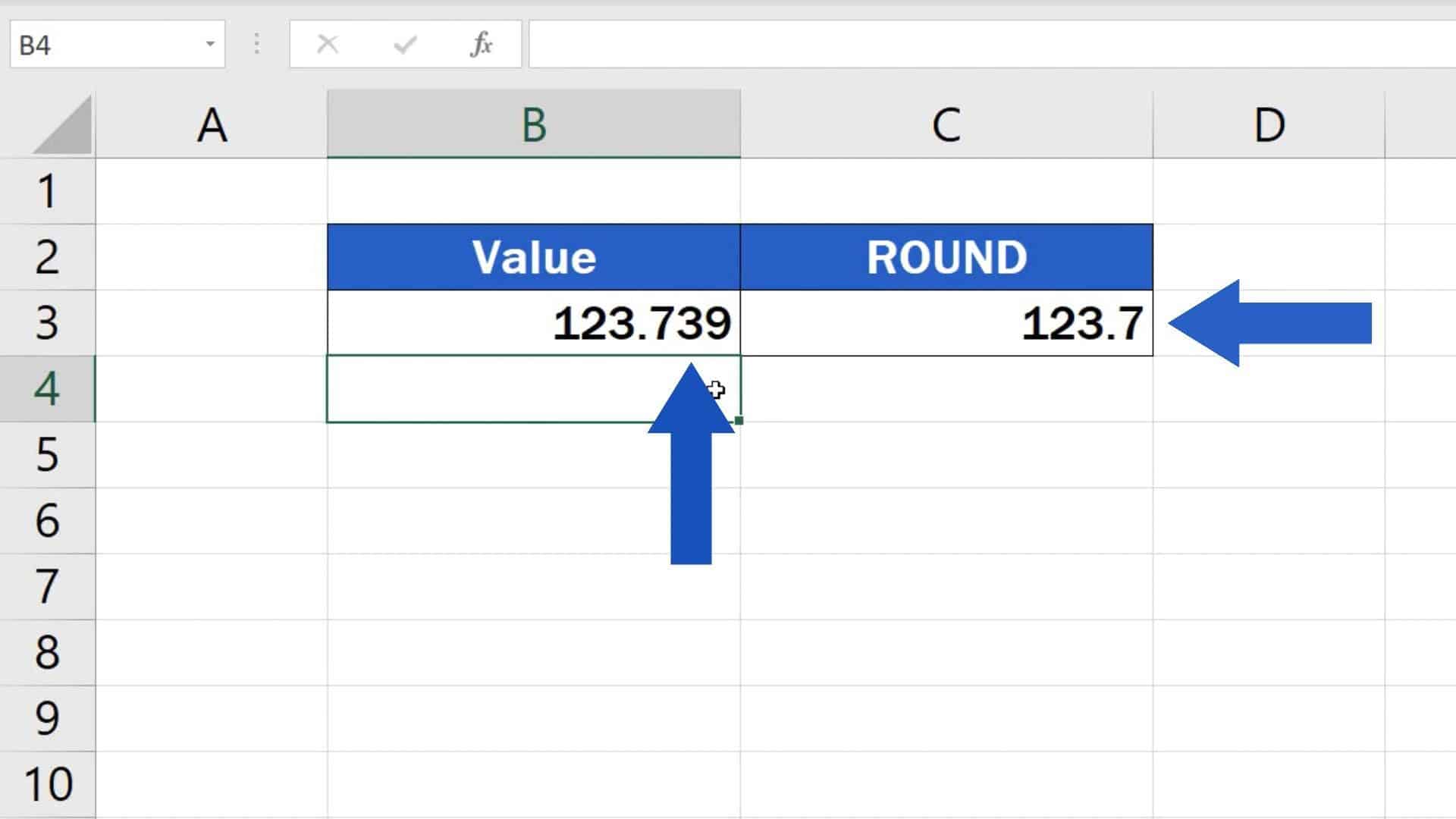 How to ROUND Numbers in Excel