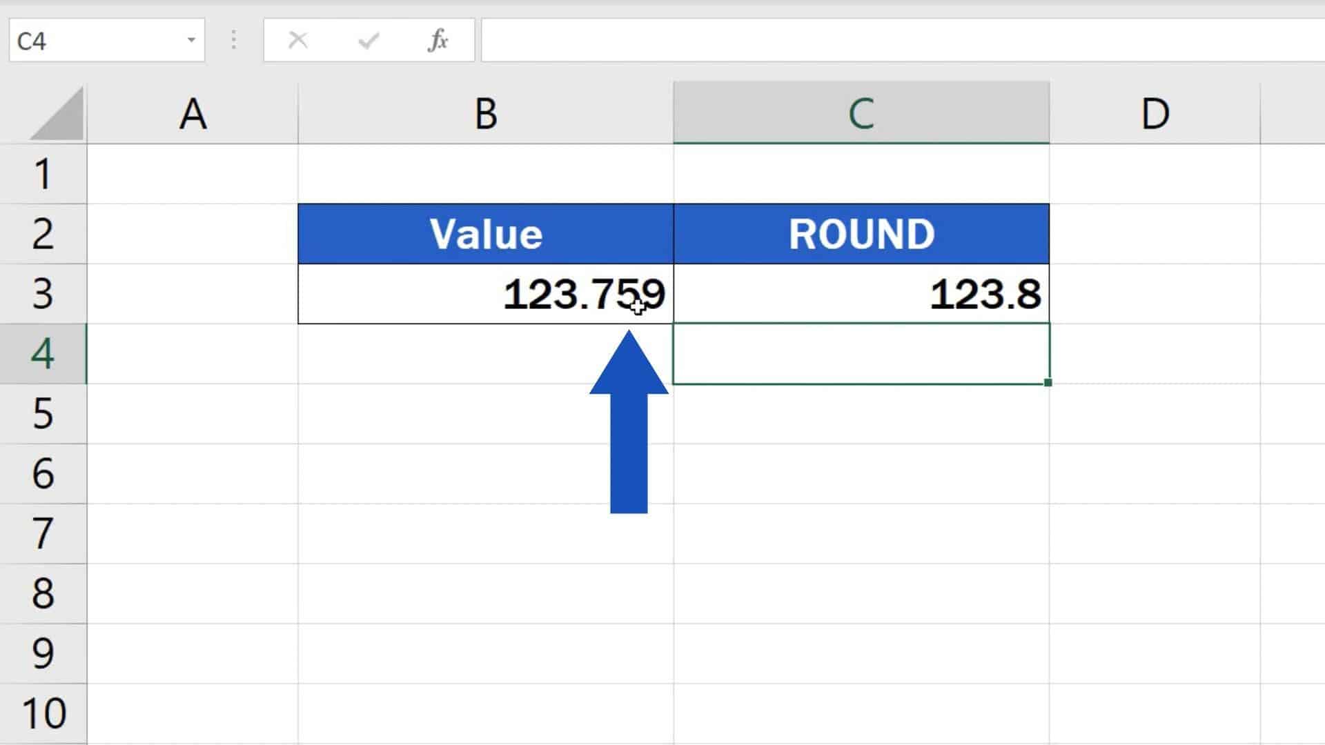 How to ROUND Numbers in Excel
