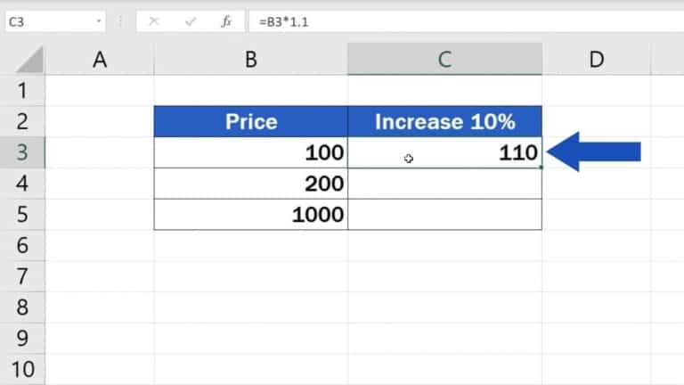 How to Calculate Percentage Increase in Excel