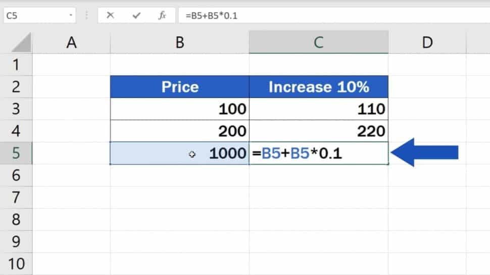 How to Calculate Percentage Increase in Excel