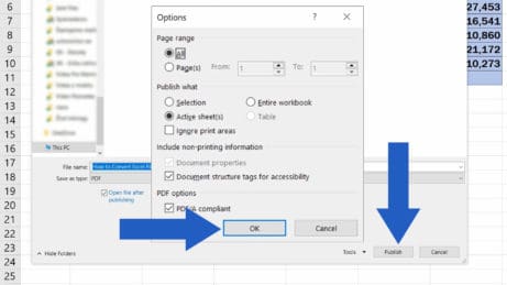 How to Convert an Excel File into PDF