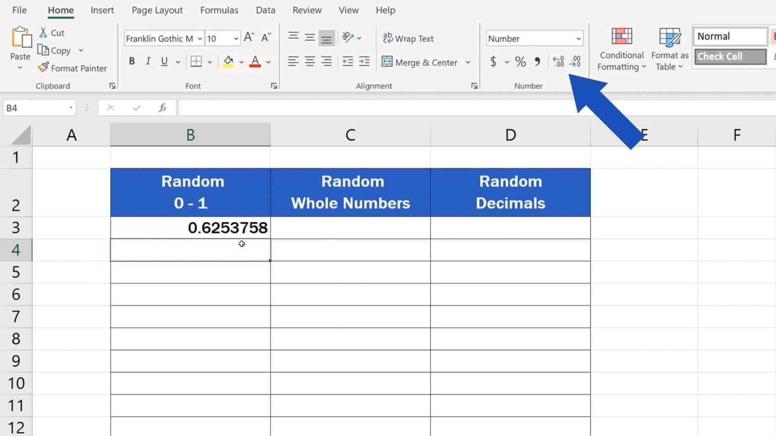 How to Generate Random Numbers in Excel (3 Different Ways)