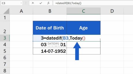 How to Calculate Age Using a Date of Birth in Excel