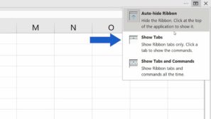 How to Show or Hide the Ribbon in Excel (Quick and Easy)