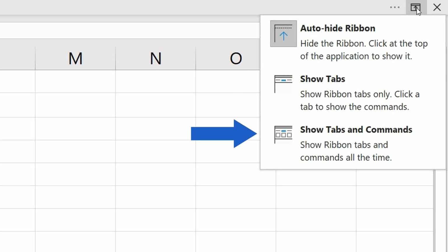 How To Show Or Hide The Ribbon In Excel Quick And Easy 