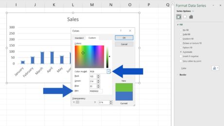 How to Change Chart Colour in Excel