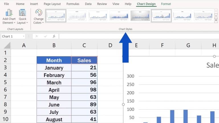 How to Change Chart Style in Excel