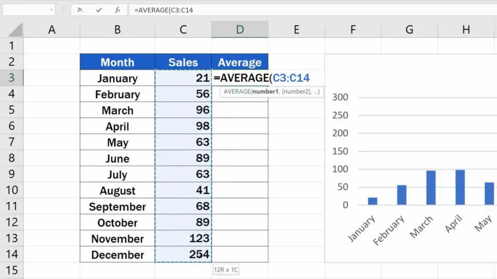 How to Add an Average Line in an Excel Graph