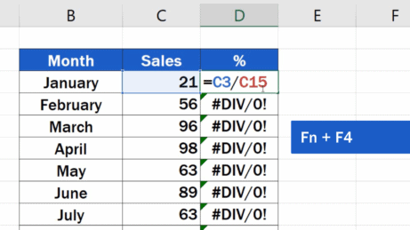 How to Use Absolute Cell Reference in Excel