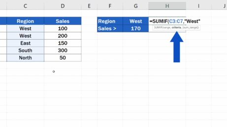 How to Use SUMIF Function in Excel (Step by Step)