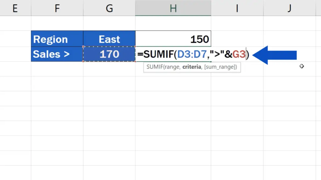 How to Use SUMIF Function in Excel (Step by Step)