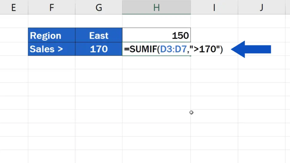 How to Use SUMIF Function in Excel (Step by Step)