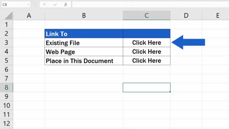 How to Create a Hyperlink in Excel