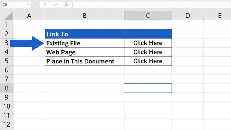 How to Create a Hyperlink in Excel
