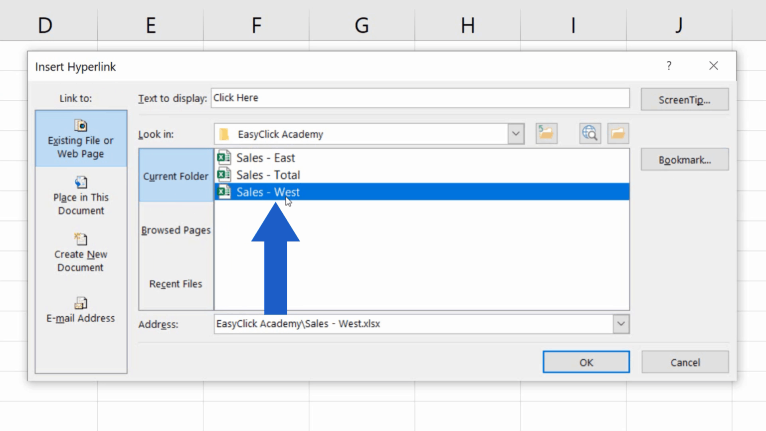 How to Create a Hyperlink in Excel