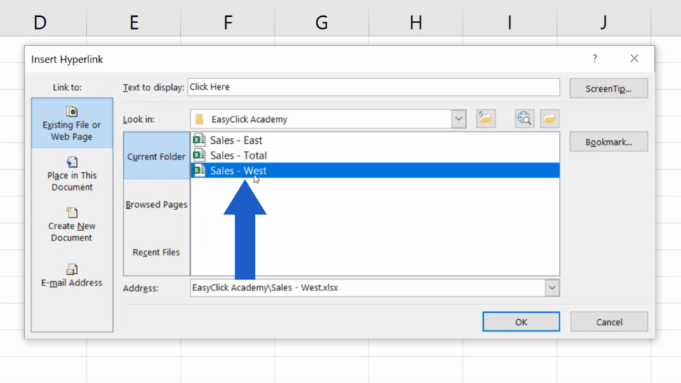 How to Create a Hyperlink in Excel