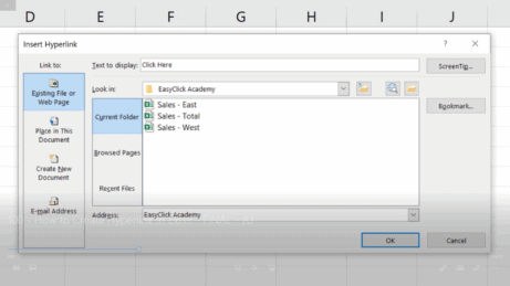 How to Create a Hyperlink in Excel